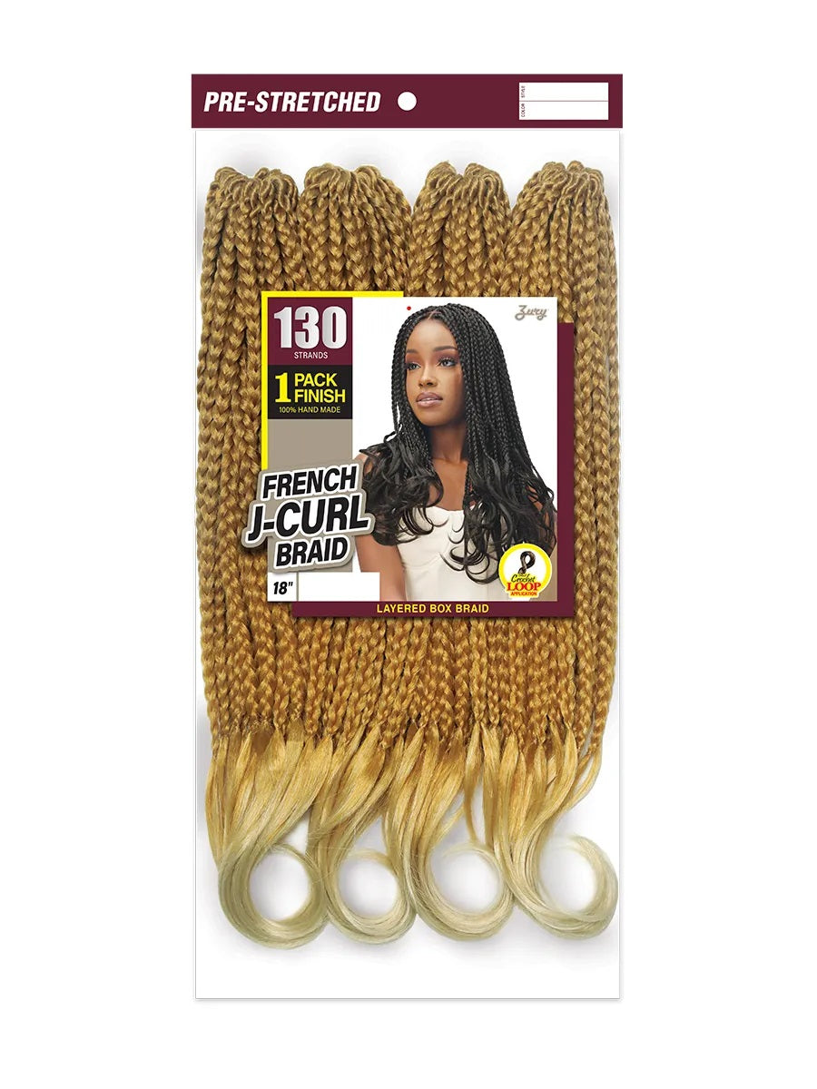 Zury 1-Pack Finish Synthetic French J-Curl Braid | Loc & Lovely Beauty Supply