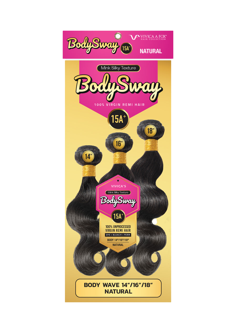 Vivica A Fox Body Sway 15A+ Unprocessed Virgin Remi Hair BODY WAVE ...