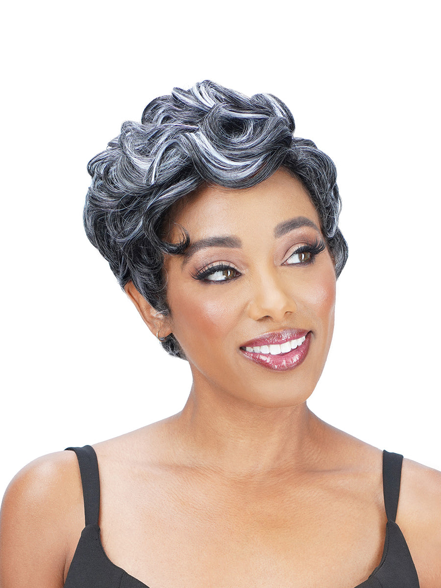 ZURY SiS Ms Wisdom Salt and Pepper Lace Part Wig WISDOM 302 | Loc ...