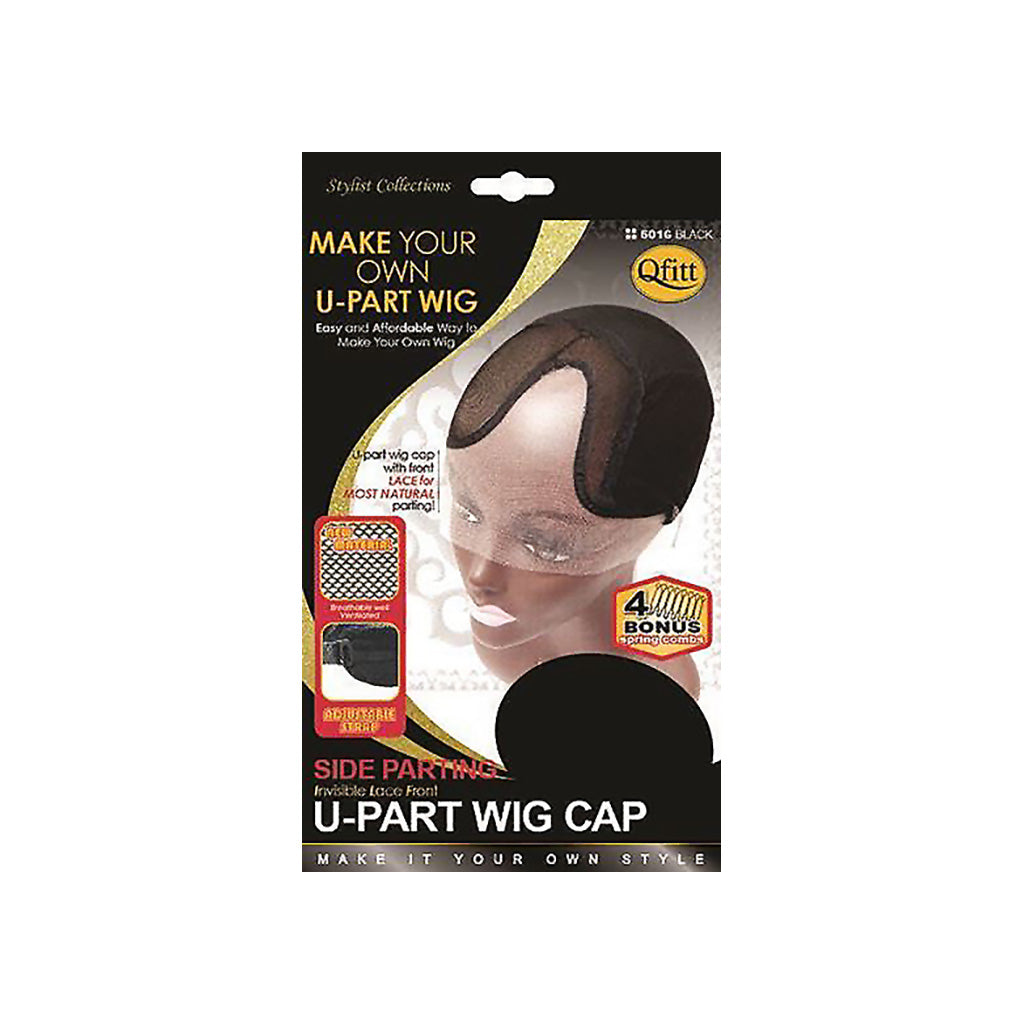 Qfitt Invisible Lace Front SIDE PARTING U Part Wig Cap - Hair Crown